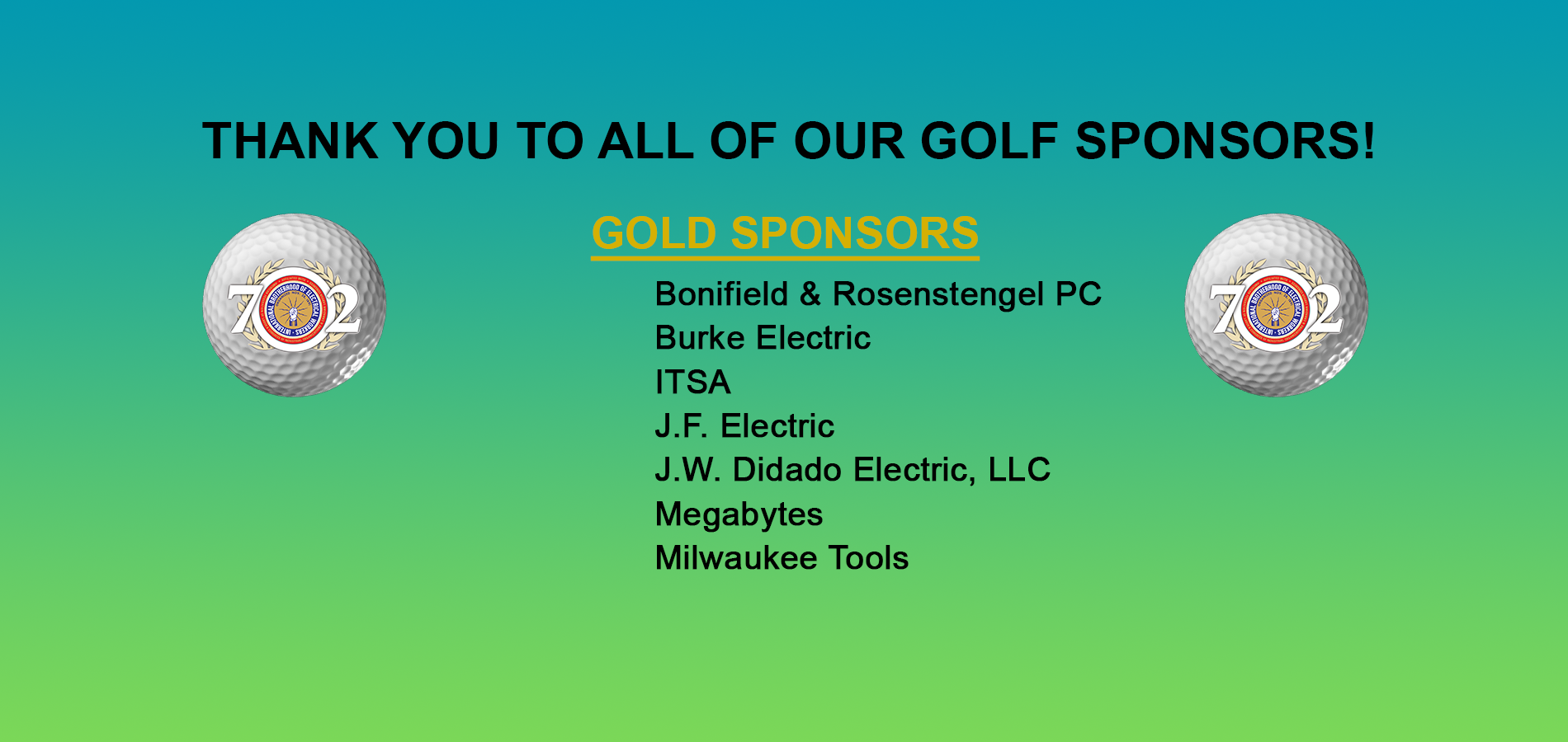 Gold Sponsors | IBEW 702